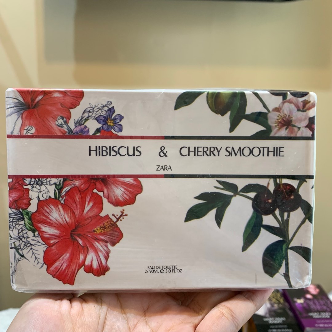 Zara 2in1 hibiscus & cherry smootie 90ml ISI 2 BOTOL, Kesehatan ...