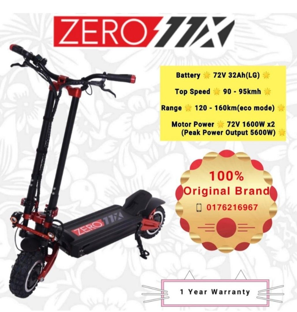 ZERO 11X Supremely Powerful Electric Scooter, Announcements on Carousell
