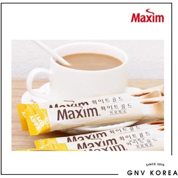 20 Stick, DONGSEO Maxim White Gold Coffee Mix 11.7G, Food & Drinks ...