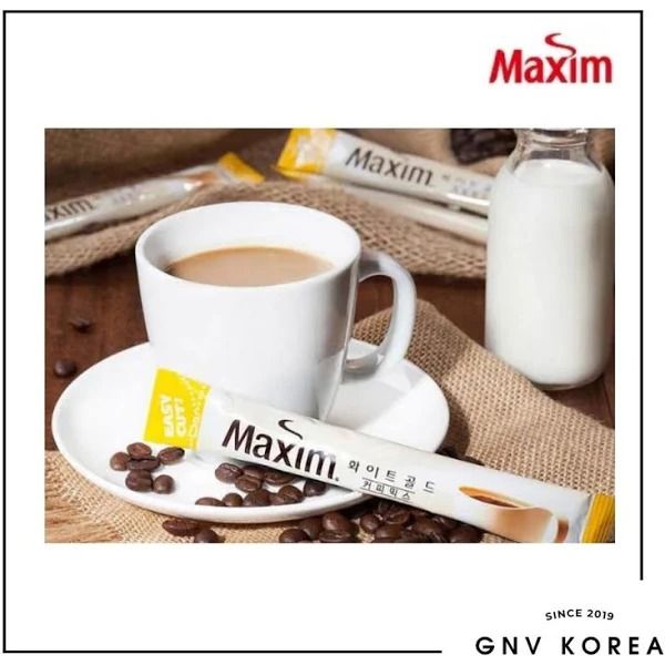20 Stick, DONGSEO Maxim White Gold Coffee Mix 11.7G, Food & Drinks ...