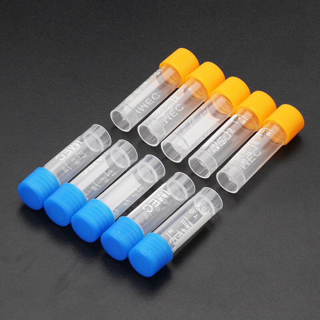 34pcs 1.8ML PLASTIC GRADUATED VIAL 0.063OZ CRYOVIAL TUBE SAMPLE on ...