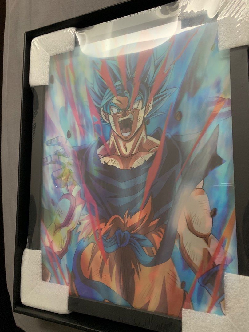 3D Holographic Dragonball Frame - Goku Super Saiyan Blue, Furniture ...