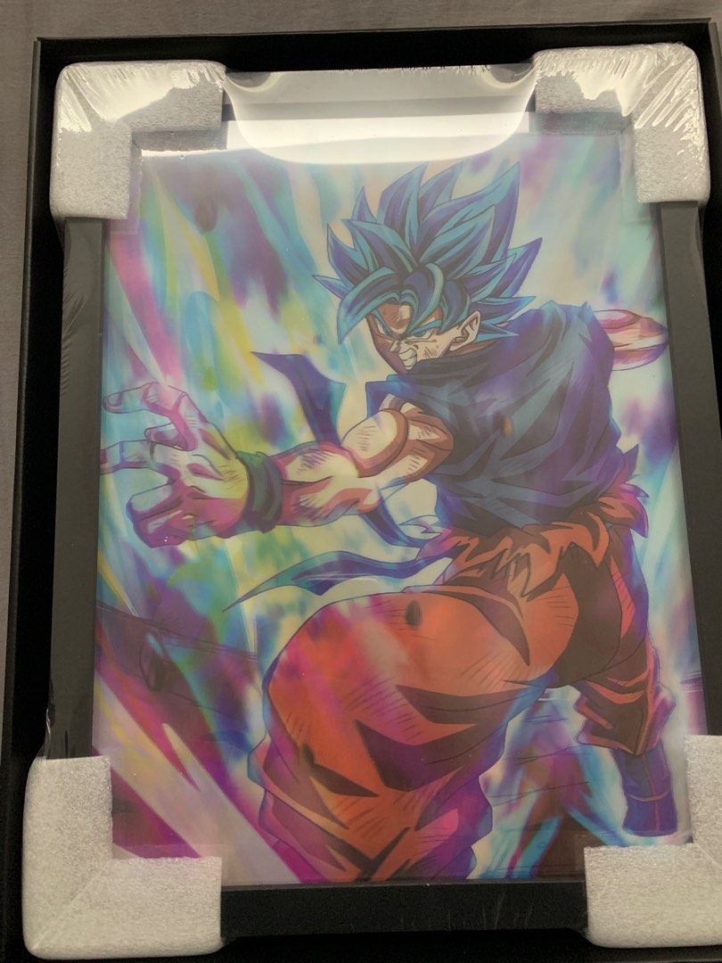 3D Holographic Dragonball Frame - Goku Super Saiyan Blue, Furniture ...