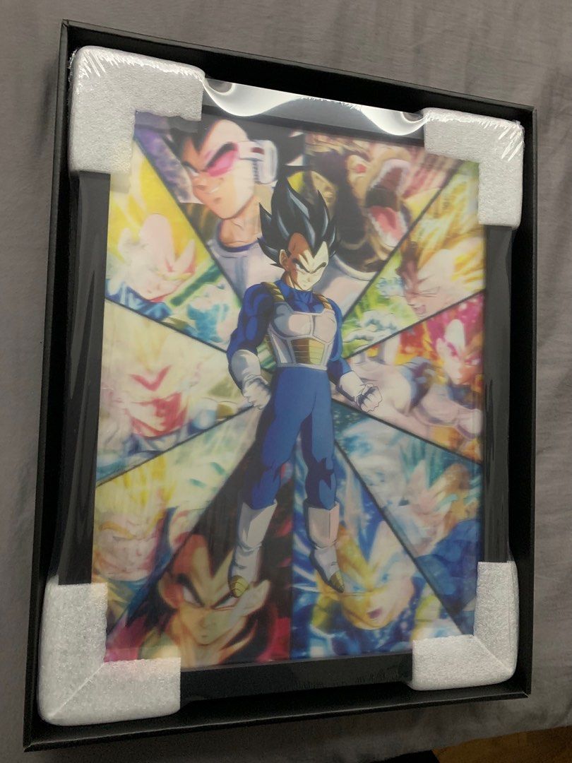 3D Holographic Dragonball Frame - Vegeta & Goku, Furniture & Home ...