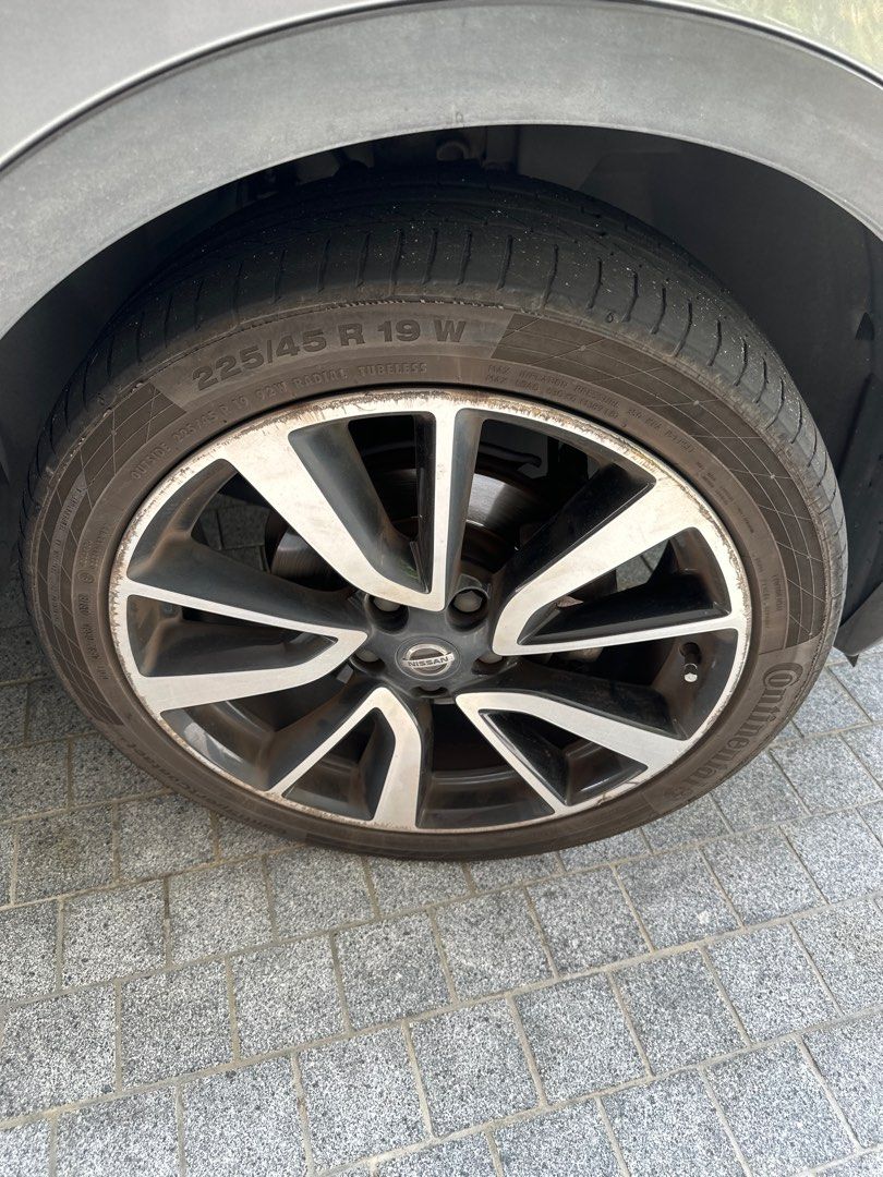 4 pcs 19inch original nissan qashqai rims with tyre, Car Accessories ...