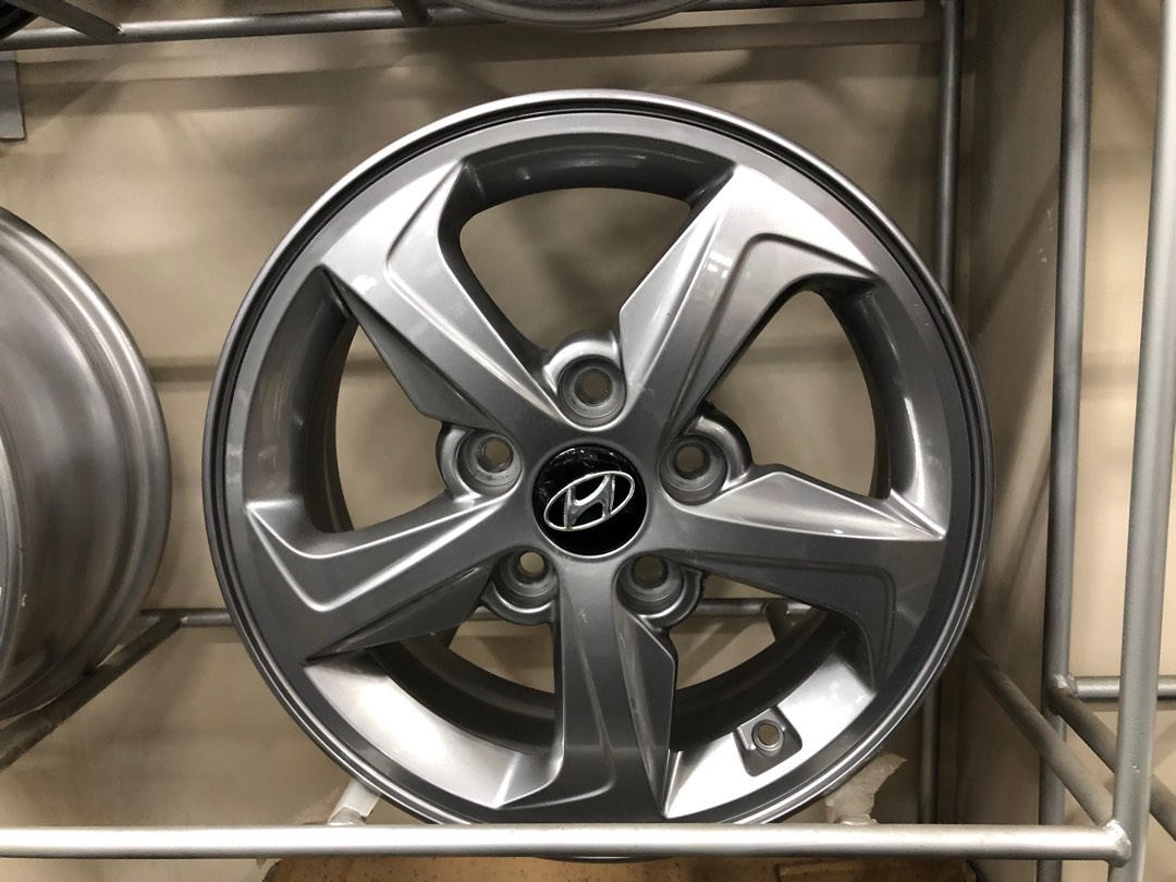4pcs 15” Hyundai original rims, Car Accessories, Tyres & Rims on Carousell