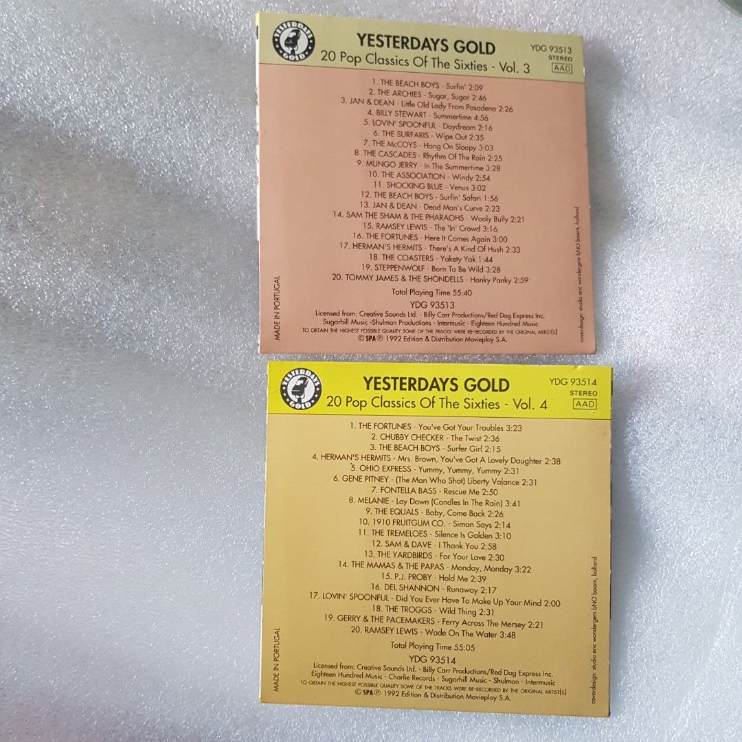 5cd set 100 golden oldies of 60S yesterdays disc very new, Hobbies ...
