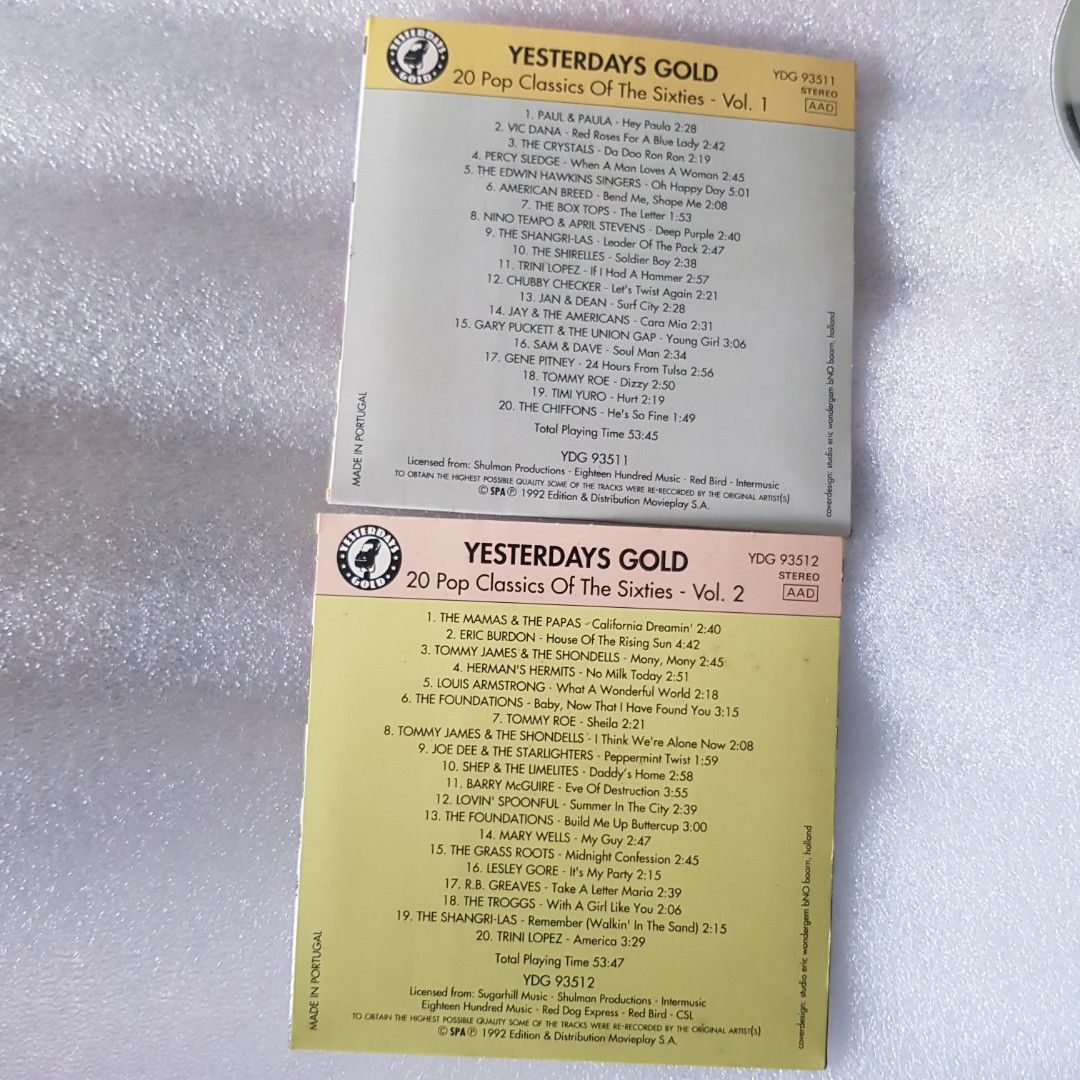 5cd set 100 golden oldies of 60S yesterdays disc very new, Hobbies ...