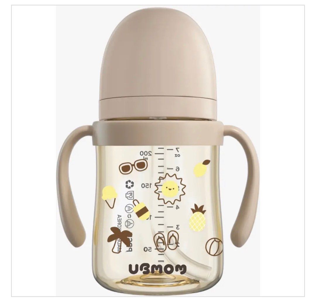 現貨‼️ Ubmom 2023 夏日特別版PPSU吸管杯 - 陽光沙灘, 兒童＆孕婦用品, 護理及餵哺, 護理及餵哺 - 母乳及奶瓶 - Carousell