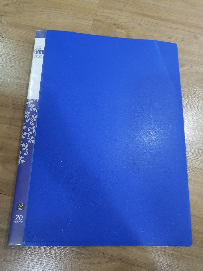 A3 size clear 20 pockets file, Hobbies & Toys, Stationery & Craft ...
