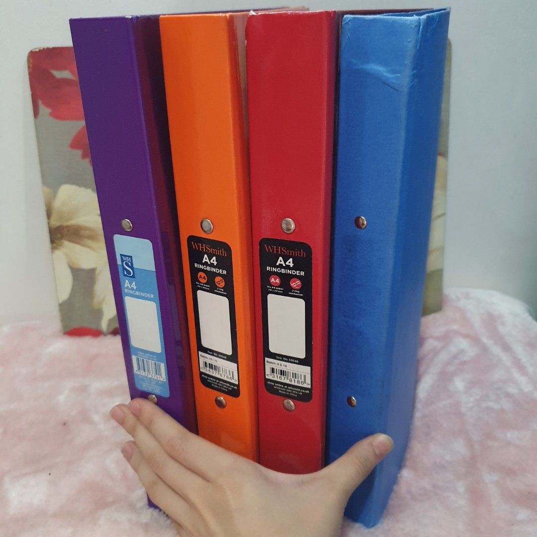 A4 Size WH Smith Ring Binder Folder Bundle on Carousell