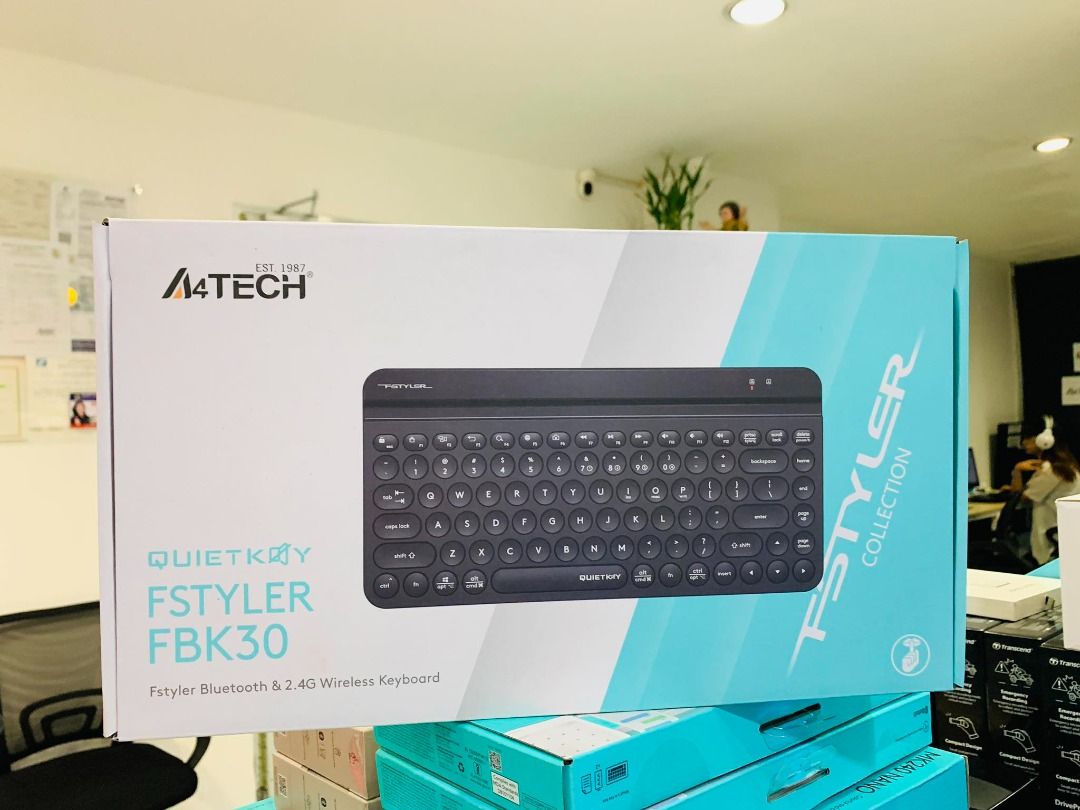 A4tech Fstyler Fbk30 Bluetooth And 2 4g Wireless Keyboard Black