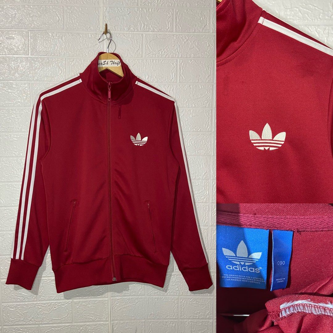 ADIDAS FIREBIRD TRACK JACKET (Red) on Carousell