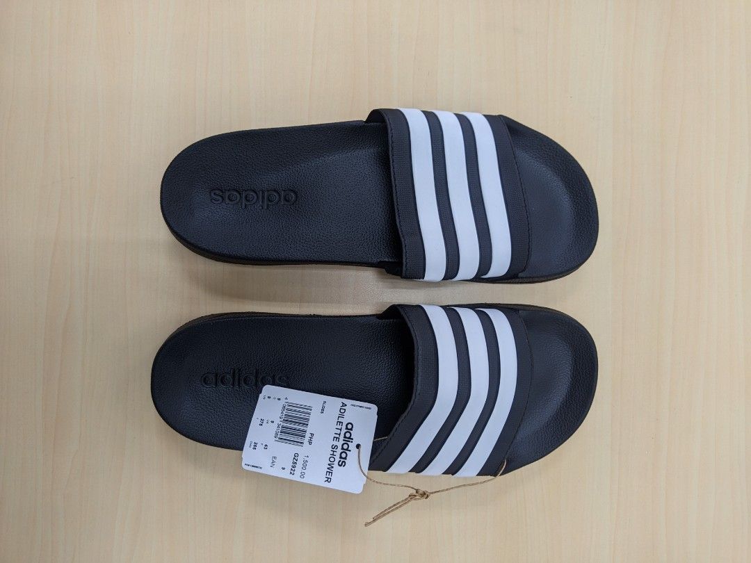 Adidas Slide Adidas Adilette Size 43, Men's Fashion, Footwear, Slippers ...