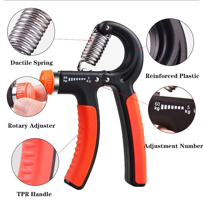 Adjustable R-Type Hand Grip Exercise Countable Strength Exercise ...