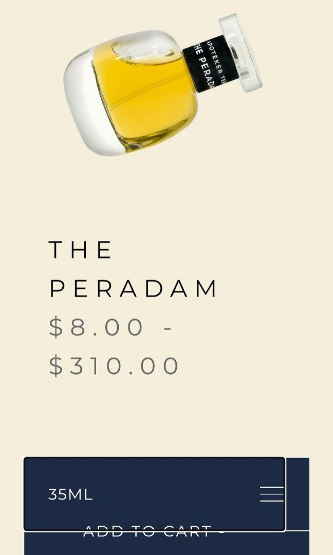 Apoteker THE PERADAM, Beauty & Personal Care, Fragrance & Deodorants on Carousell