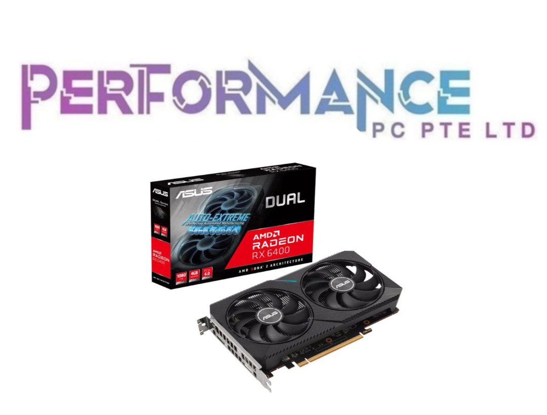 ASUS Dual Radeon RX6400 RX 6400 4GB GDDR6 Graphics Card (3 YEARS WARRANTY BY AVERTEK ENTERPRISES ...