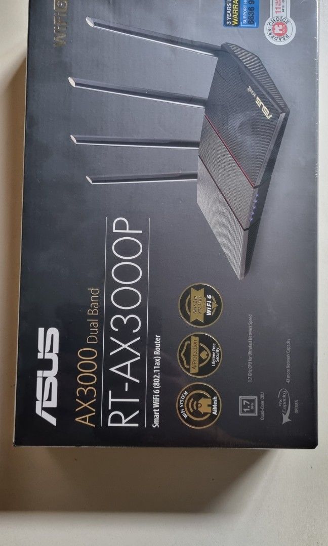 Asus RT-AX3000P WiFi router, Computers & Tech, Parts & Accessories ...