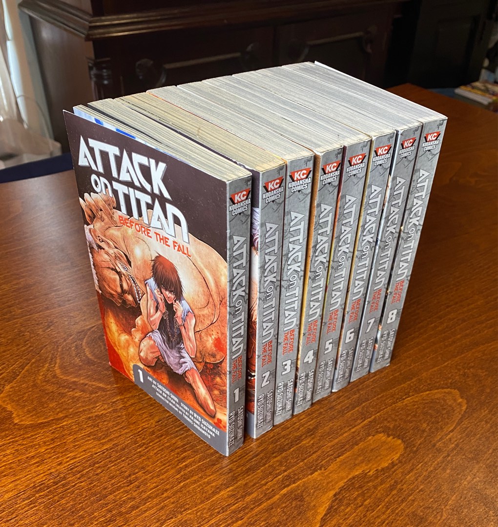 Attack on Titan Before the Fall manga English vol 1-8, Hobbies & Toys, Books & Magazines, Comics ...