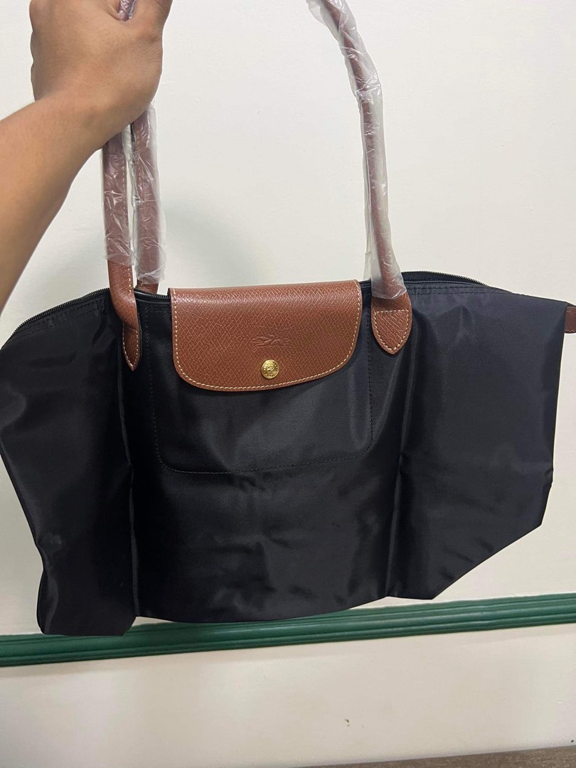 Authentic Black Longchamp Le Pliage Large, Luxury, Bags & Wallets on ...