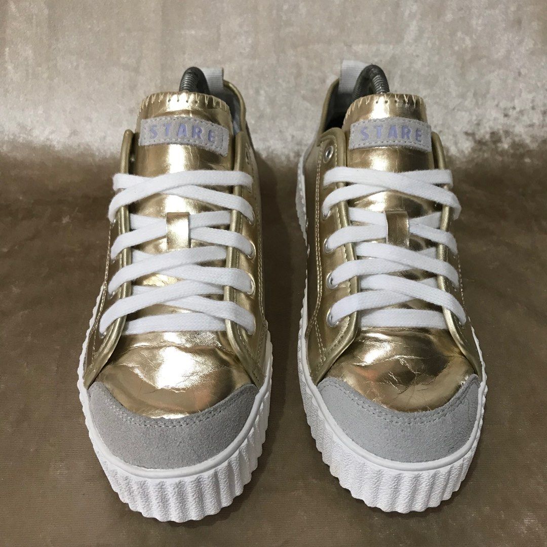 Authentic Stare Step by Step Benffo Suede Sneakers, Women's Fashion ...