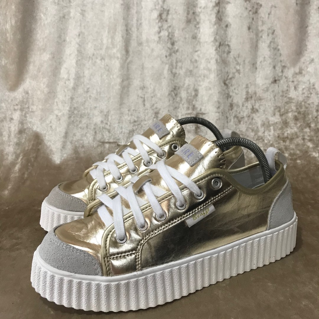 Authentic Stare Step by Step Benffo Suede Sneakers, Women's Fashion ...