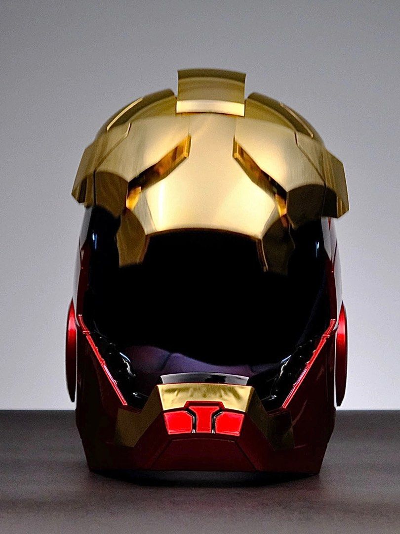 AutoKing 1:1 Iron Man MK5 helmet [Golden edition] , Hobbies & Toys ...