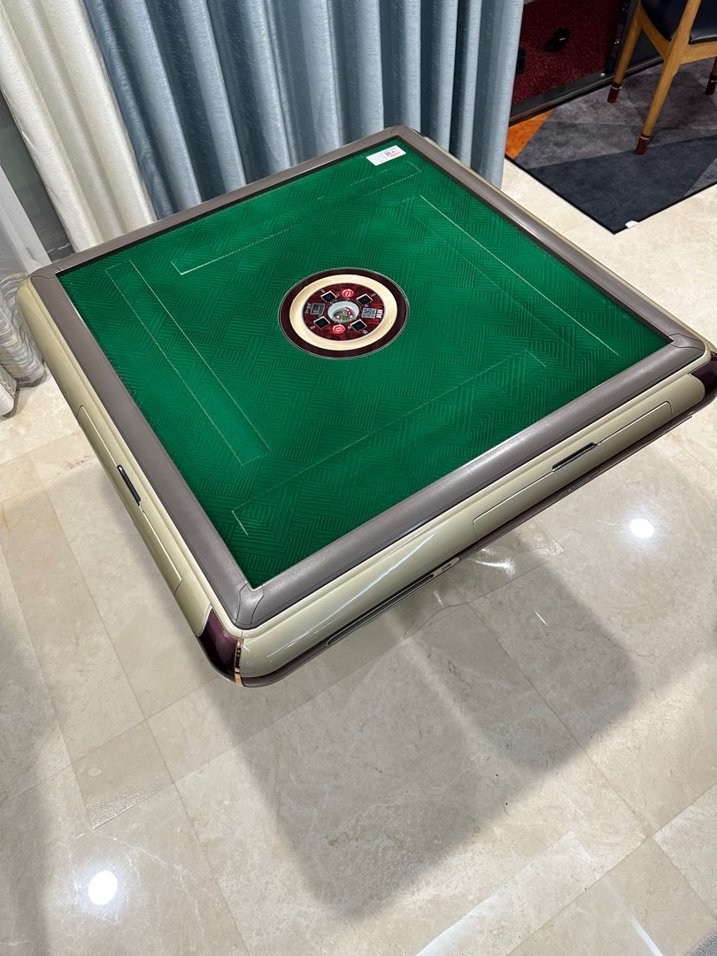 Automatic mahjong table with 2 sets of magnetic tiles, Furniture & Home ...