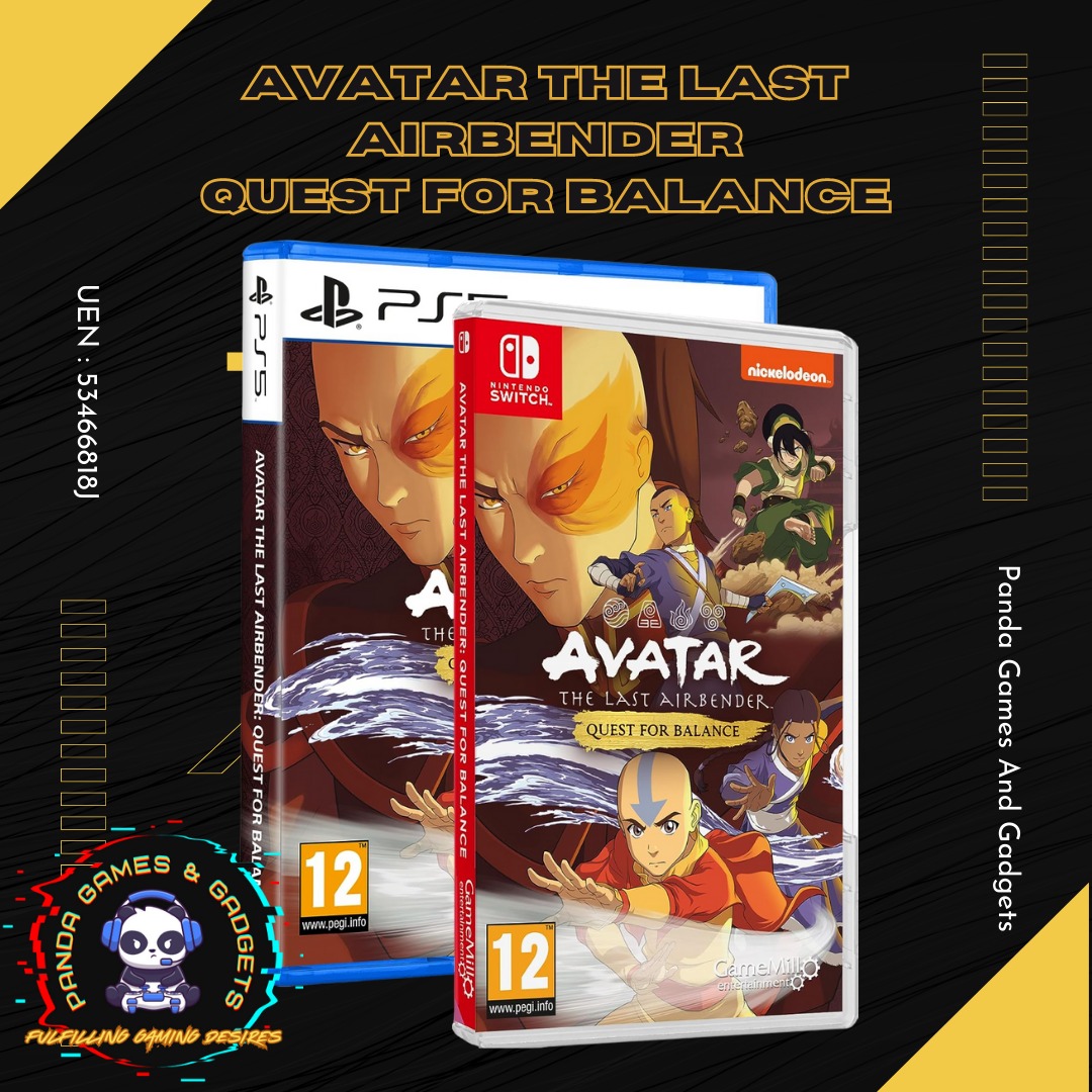 Avatar The Last Airbender Quest For Balance [PS5/Switch], Video Gaming ...
