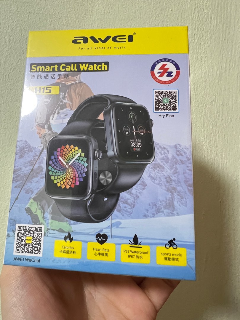 Awei smart watch (red), Mobile Phones & Gadgets, Wearables & Smart Watches on Carousell