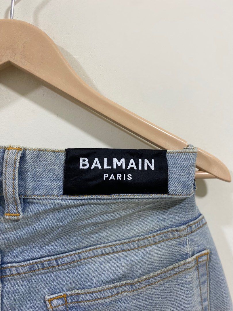 Balmain Paris Ripped Jeans, Men's Fashion, Bottoms, Jeans on Carousell