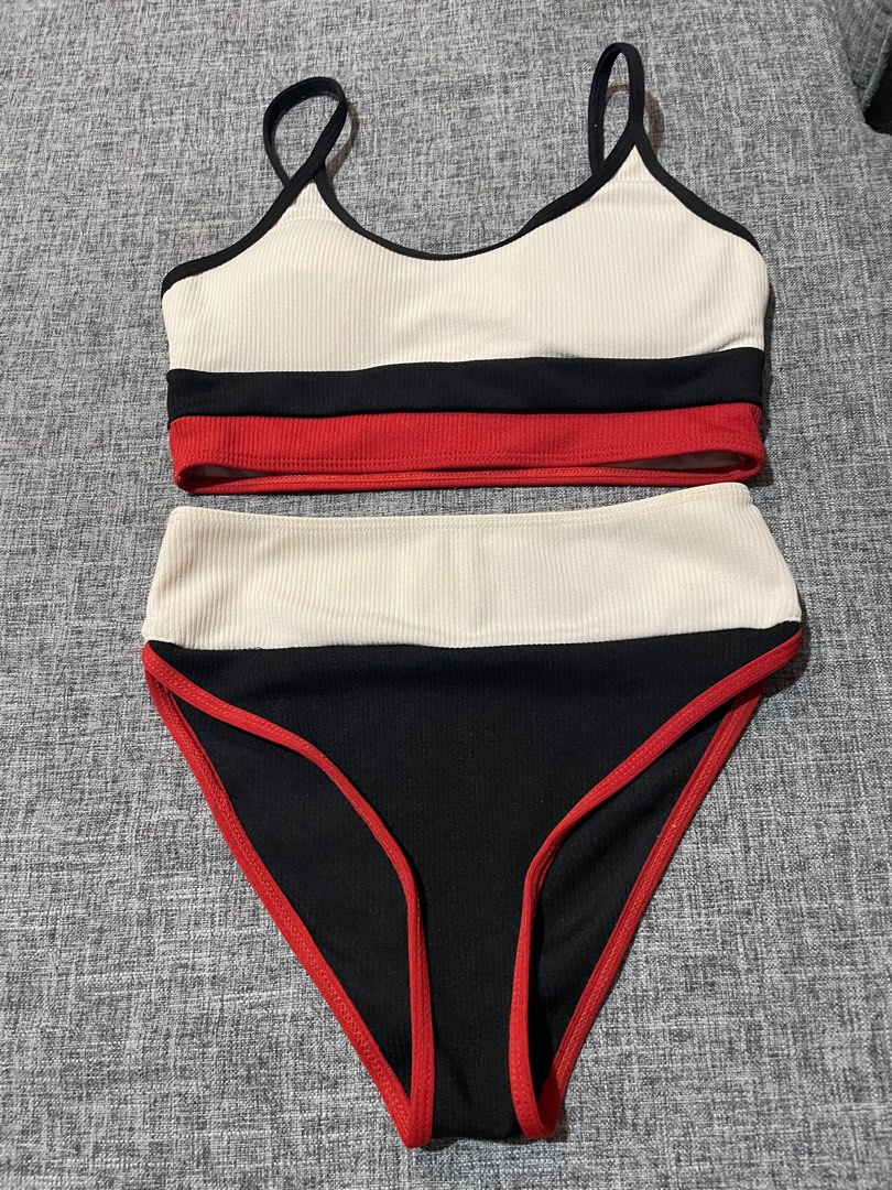 Block highwaist bikini, Women's Fashion, Swimwear, Bikinis & Swimsuits ...