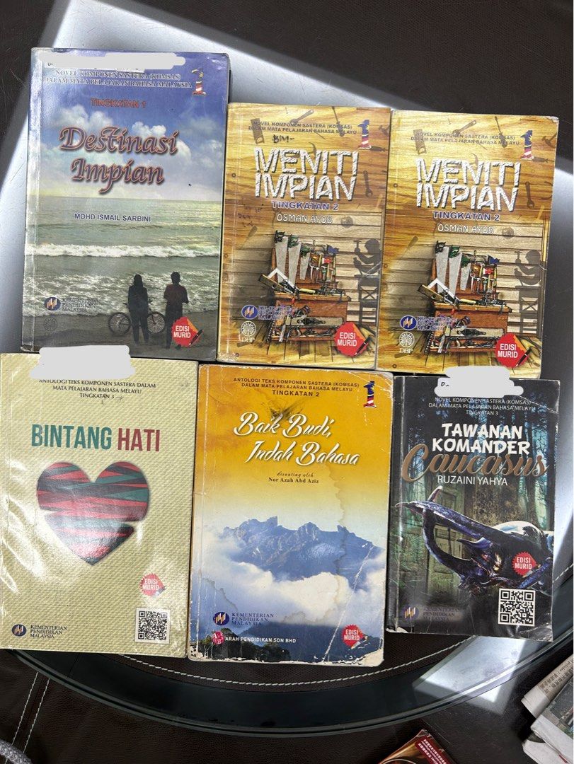 BM Sastera Tingkatan 1, 2, 3, Destinasi Impian, Menanti Impian, Tawana ...