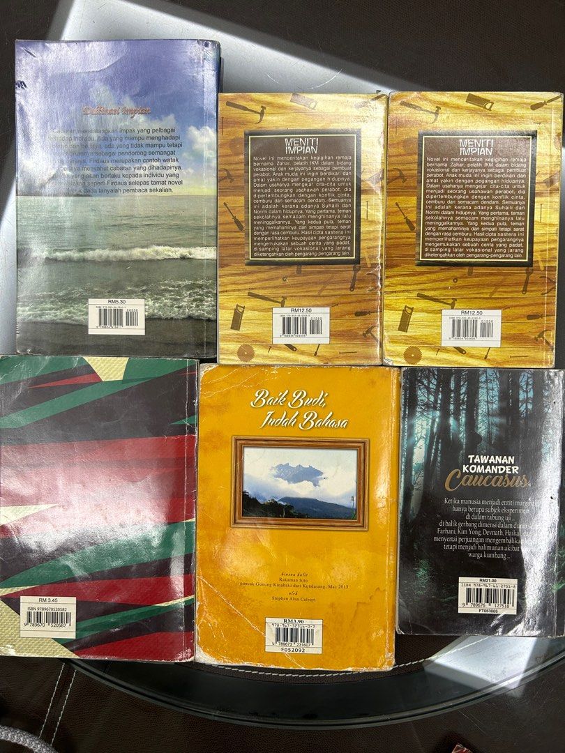 BM Sastera Tingkatan 1, 2, 3, Destinasi Impian, Menanti Impian, Tawana ...