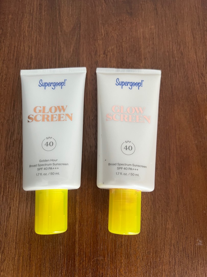 BN Supergoop Glow Screen Golden Hour (sealed) + Glow Screen OG (80% ...