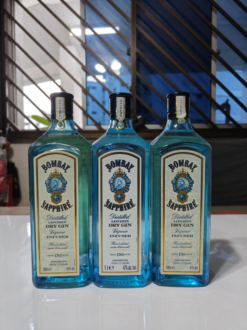 Bombay Sapphire London Dry Gin (Vapour Infused), Food & Drinks ...