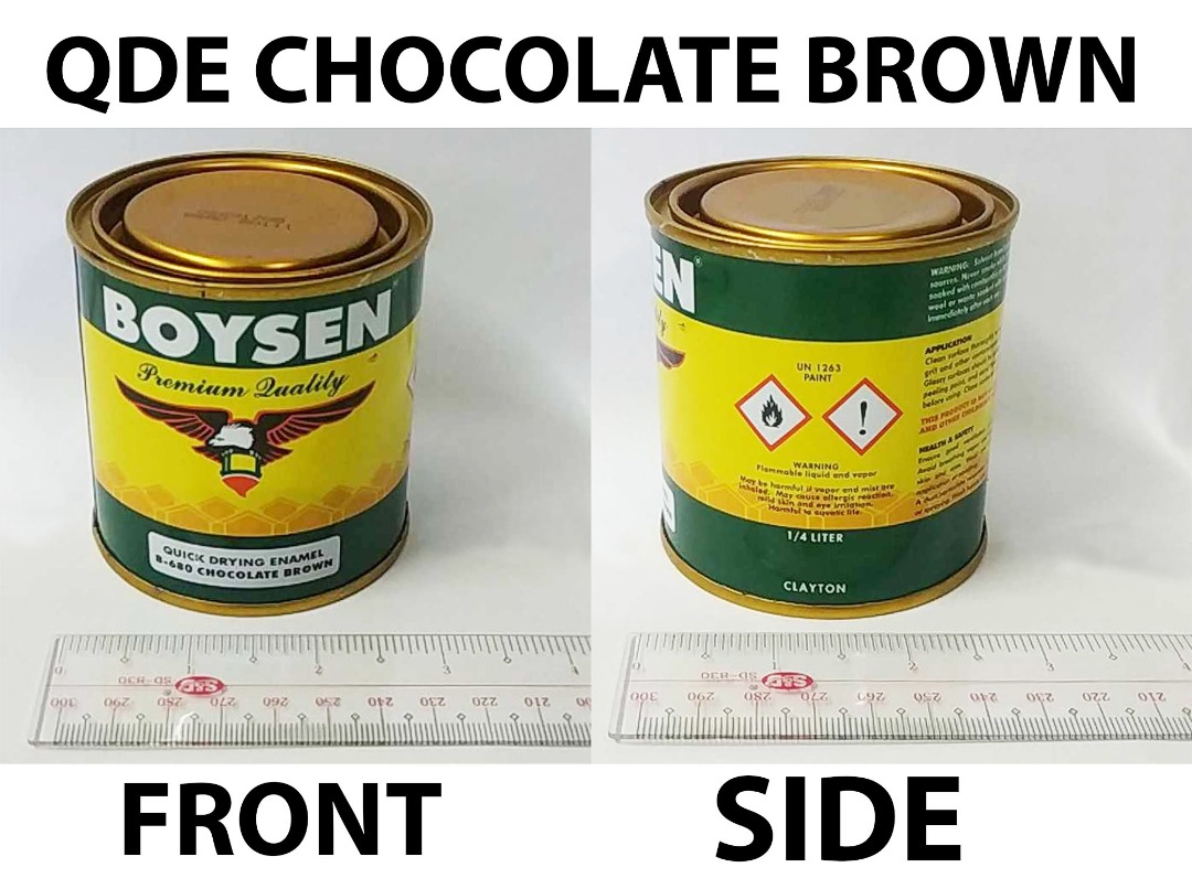 BOYSEN QDE CHOCOLATE BROWN B-680 ( 1/4 LITER ...
