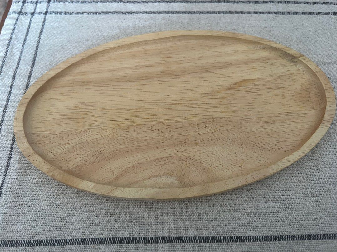 Scanteak brand new wood Oval Plate, Furniture & Home Living ...