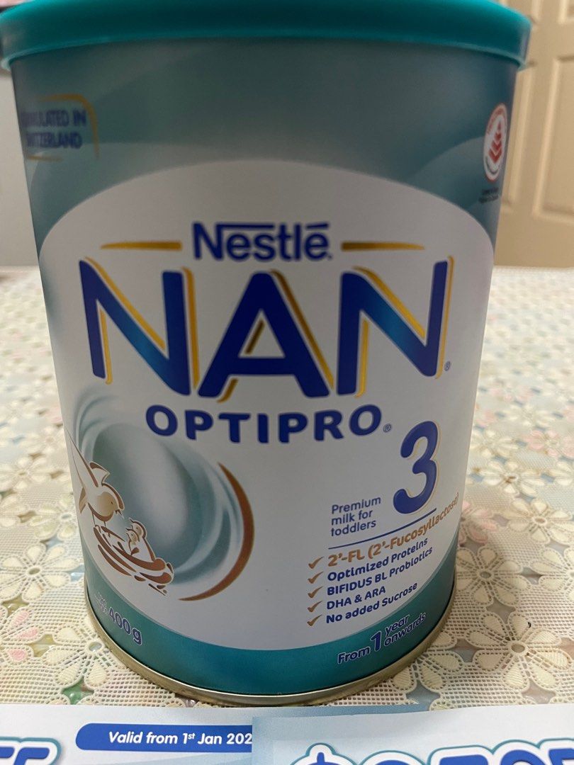 Brand new tin of Nestle Nan Optipro 3 400g, Babies & Kids, Nursing ...