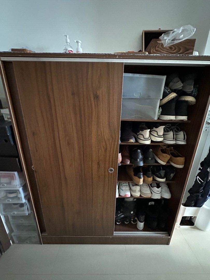 Brown shoe rack, Furniture & Home Living, Furniture, Shelves, Cabinets ...