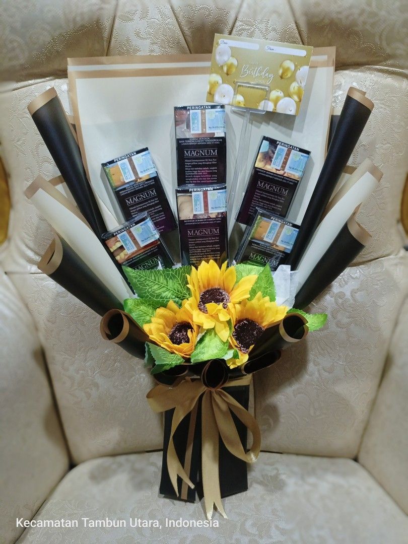 BUKET ROKOK MAGNUM, Desain & Kerajinan Tangan, Karya Seni di Carousell