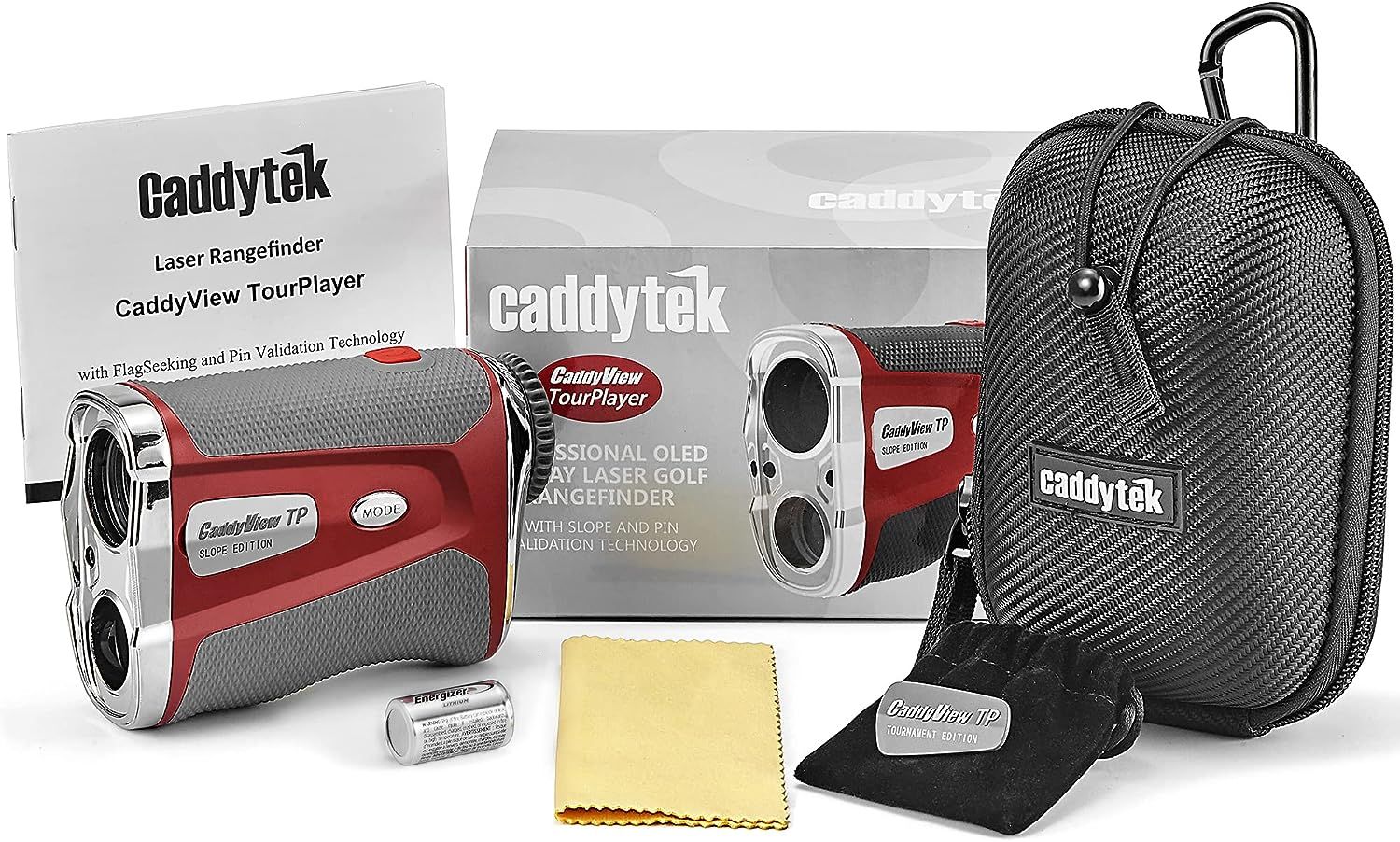 Caddytek Tour Professional Golf Laser Rangefinder with OLED Display ...