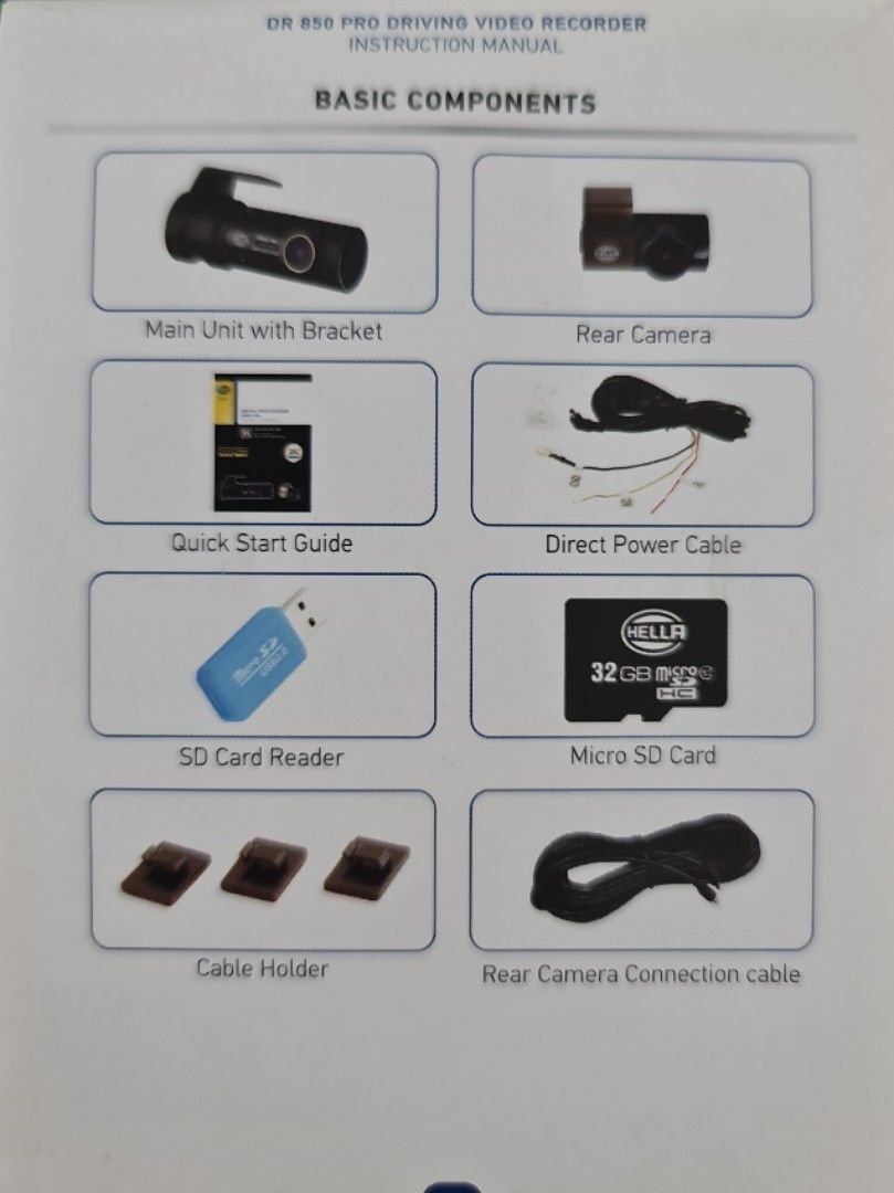 Car Camera - HELLA DR850 2-Channel Recording Camera, Car Accessories ...