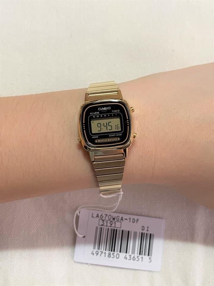 Casio Vintage Watch LA670WGA-1DF, Women's Fashion, Watches ...