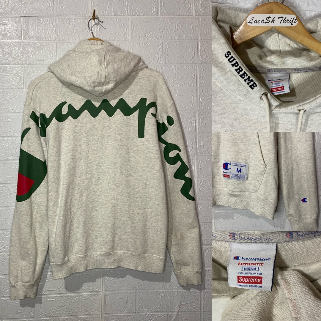 CHAMPION BIG SCRIPT X SUPREME on Carousell