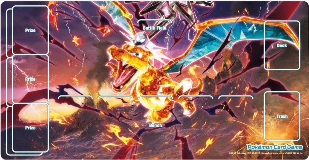 Charizard ex playmat Pokemon, Hobbies & Toys, Toys & Games on Carousell