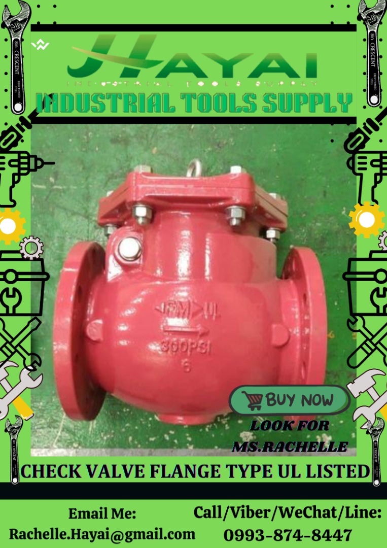 CHECK VALVE FLANGE TYPE UL LISTED, Commercial & Industrial, Industrial ...