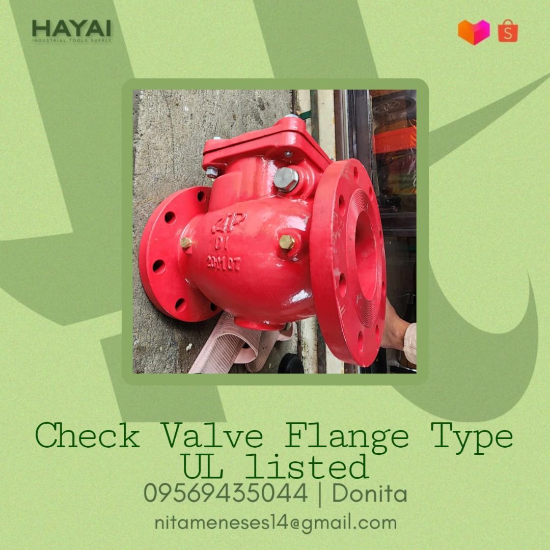 Check Valve Flange Type UL listed, Commercial & Industrial, Industrial ...