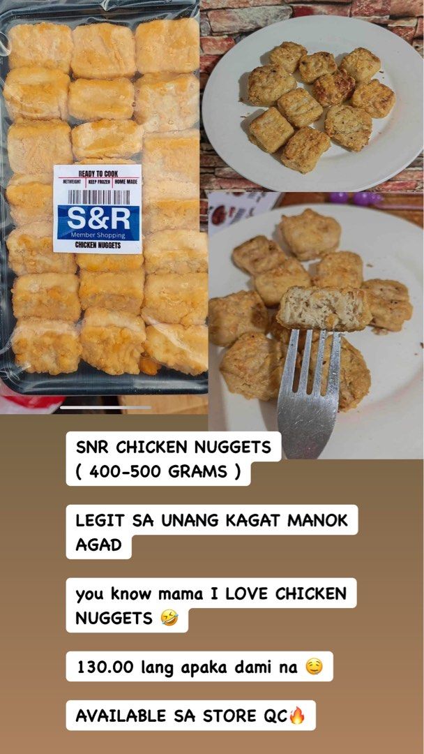 Chicken Nuggets 400-500g, Food & Drinks, Chilled & Frozen Food on Carousell
