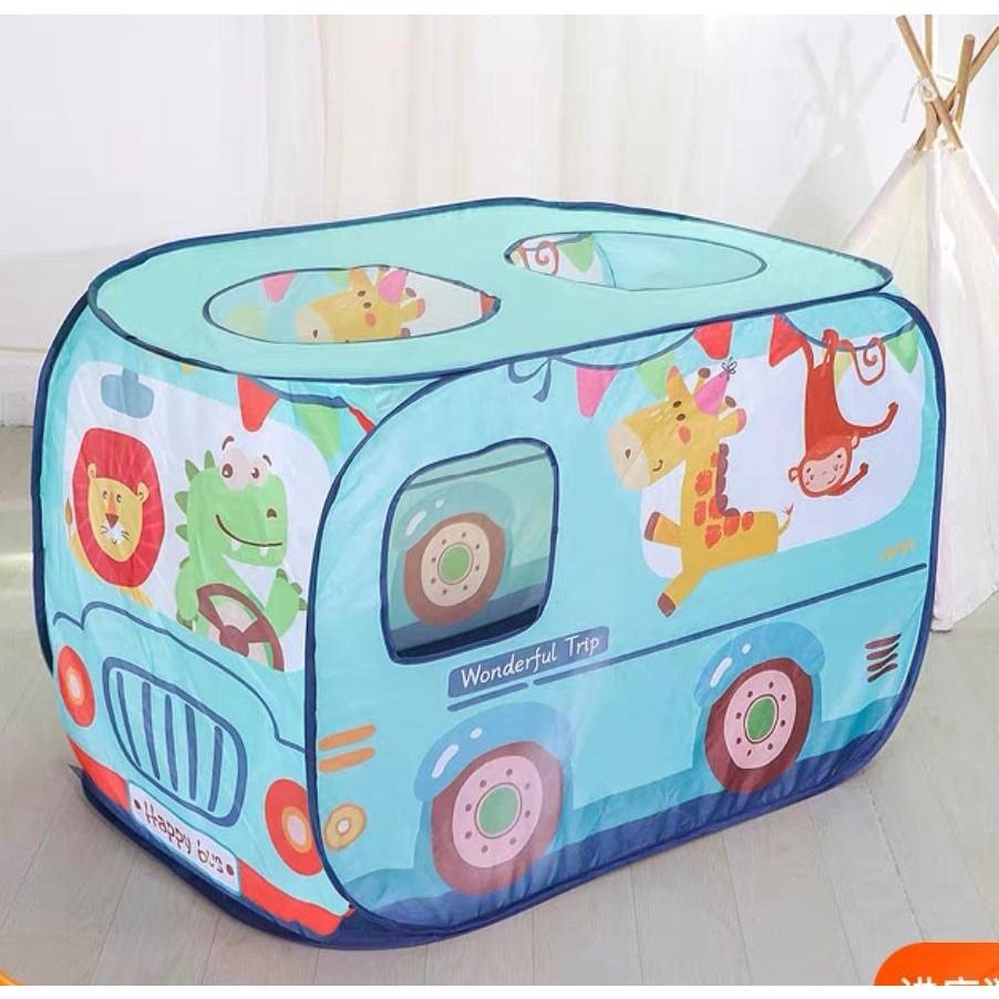 Children Play Tent Kids Bus Folding Police Fire-Engine Ice-Cream School ...